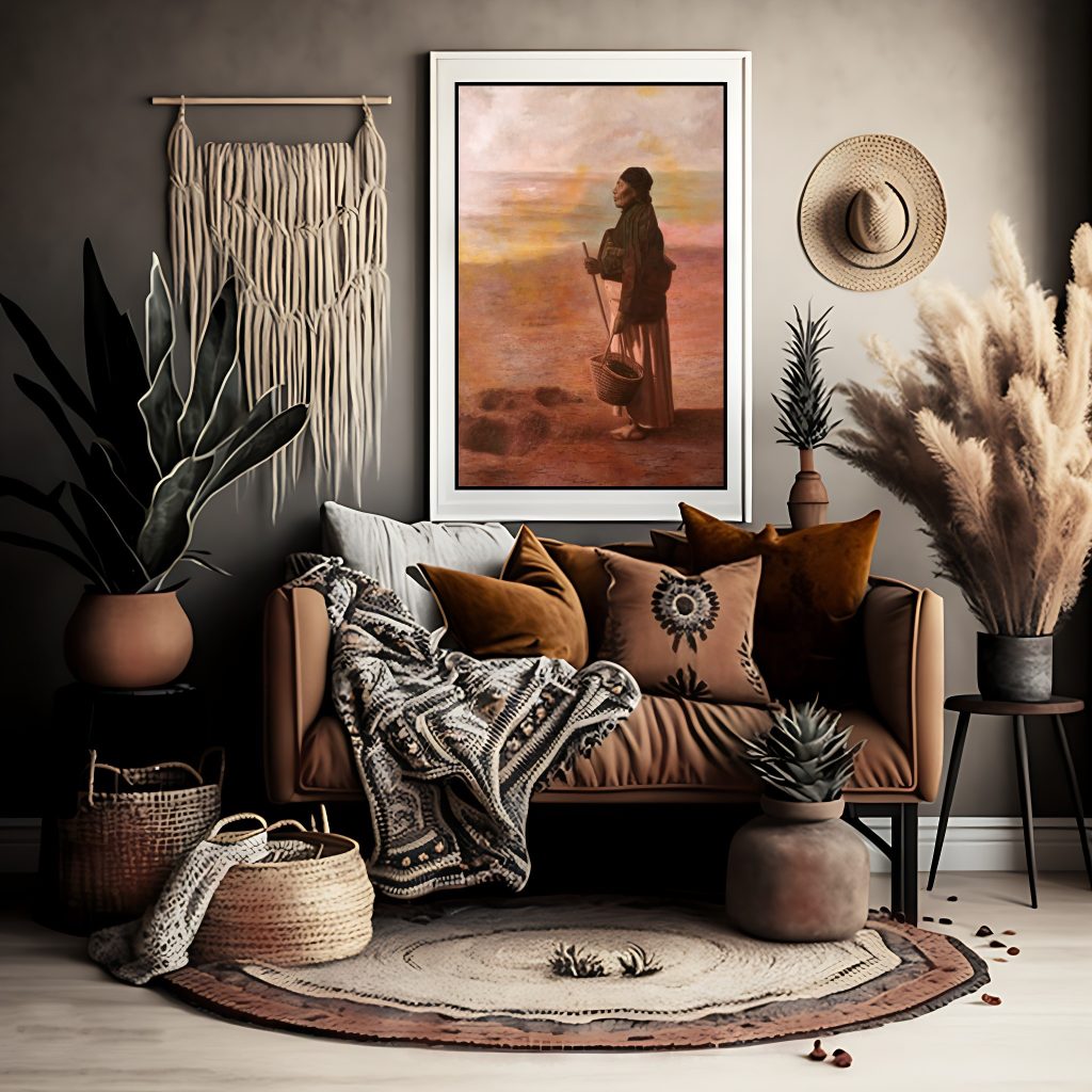 Chinook Woman on the Beach – Wingard Gallery